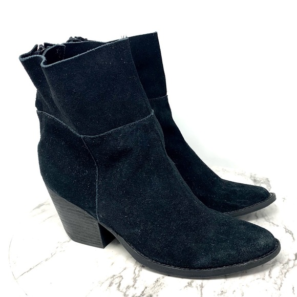Matisse | Shoes | Matisse Shamus Black Suede Western Ankle Boots 8 ...
